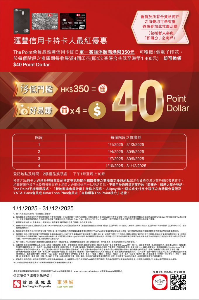 SHKP Malls x HSBC Year-round e-Stamp Program for Year 2025 – EPC